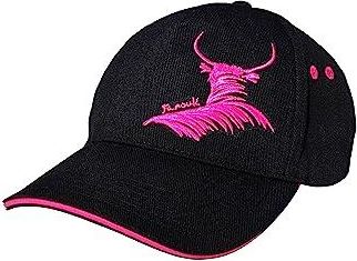 Farouk Casquette avec Broderie Taureau de Camargue - Couleur du Taureau au Choix (...) - Taille Unique - Mixte Adulte. (Coton, Rose Fushia)