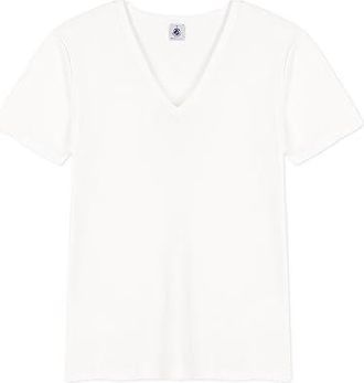 Petit Bateau Tee-Shirt Manches Courtes Femme, Blanc Ecume, S