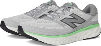 New Balance Mens Fresh Foam X Evoz V4 Running Shoe, Grey Matter/Slate Grey/Electric Jade, 10.5 Wide