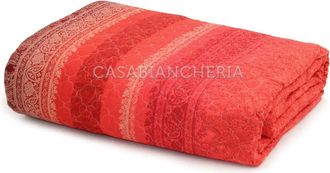 Bassetti MONREALE Tagesdecke aus 100% Baumwolle in der Farbe Rot R1, Maße: 265x255 cm - 9322001