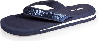 Isotoner Tongs femme confortables, dessus moelleux, 39 EU, marine