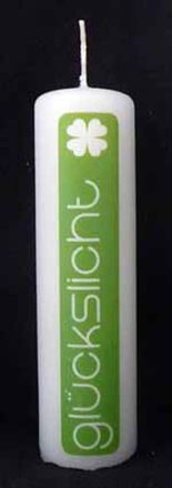 MaMeMi KVN MaMeMi Spruch-Tischkerze, 150/40,Glückslicht