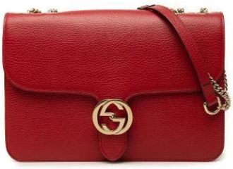 Gucci Sac bandouli&egrave;re vintage doccasion - Femme - Pre-owned - Rouge - Taille: ONE Size