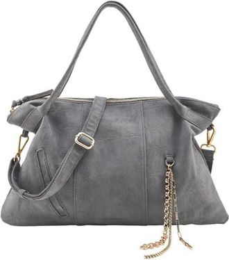 Fredsbruder Cuir sac &agrave; &eacute;paule Velvet Wild Shoulderbag Dark Grey taupe