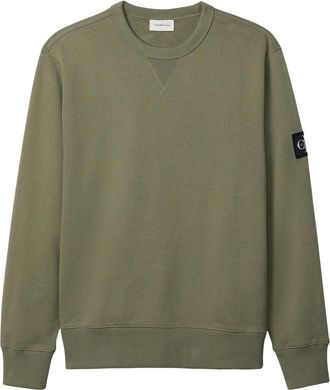 Calvin Klein Sweatshirt f&uuml;r Herren, Rundhalsausschnitt (Dunkles Flechtengr&uuml;n)