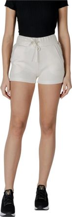 Guess Femme, Shorts, Blanc, Taille: 38 FR Short Uni Lacet