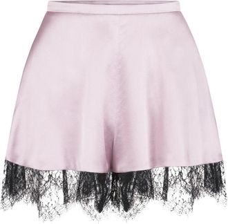 Nina Ricci Femme, Shorts, Violet, Taille: 34 FR Mini Silk Satin Short