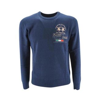 La Martina Rundhals-Pullover - - Knitwear - Herren - Blau - M