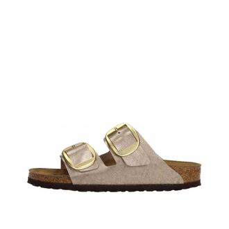 Birkenstock Satin-Schnalle-Sandalen - - Shoes - Damen - Beige - 37 EU