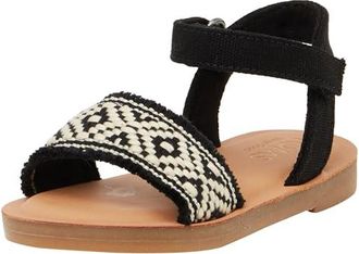 Toms Fille Remi Sandale cale, Noir, 21 EU