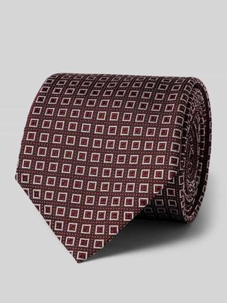 HUGO BOSS Krawatte aus Seide-Mix mit Allover-Muster