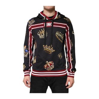 Dolce & Gabbana Homme, Sweatshirts et sweats &agrave; capuche, Multicolore, Taille: M SweaT-shirt &agrave; Capuche Roi Couronne