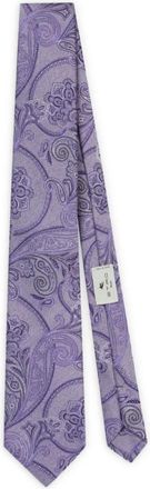 Etro Homme, Accessoires, Violet, Taille: ONE Size Paisley Jacquard Tie