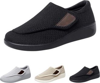 Generic Chaussures orthop&eacute;diques pour femme pour diab&eacute;tiques - L&eacute;g&egrave;res et larges - Chaussures de marche - Semelle plate - Chaussures de fitness - Respirantes 