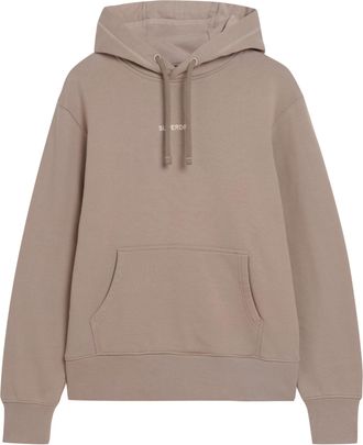 Superdry Herren Hoodie mit lockerer Passform und Mikro-Logo Dunkelbeige Strukturiert XL