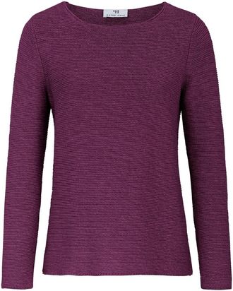 Peter Hahn Rundhals-Pullover Peter Hahn lila