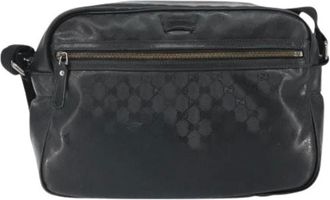 Gucci unisex, Pre-owned, Noir, Taille: ONE Size Sac messager zipp&eacute; Pre-owned