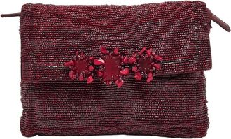 Maliparmi Maliparmi, Femme, Sacs, Rouge, Taille: ONE Size Iconic Beads Shoulder Bag