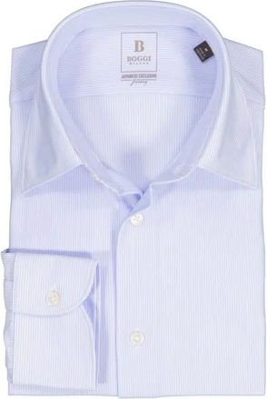 Boggi Milano Herren Hemd blau Jersey