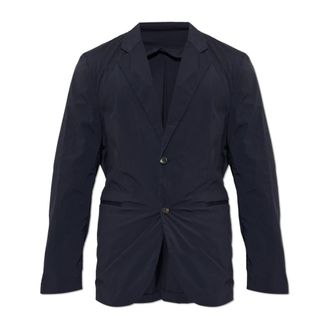 Emporio Armani Homme, Vestes, Bleu, Taille: 3XL Blazer Droit Amovible