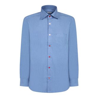 Kiton Homme, Chemises, Bleu, Taille: XL Soft Denim Shirt