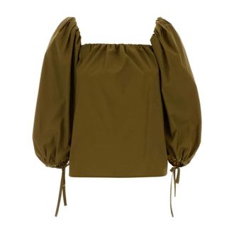 Saint Laurent Damen, Blusen & Hemden, Gr&uuml;n, MGr&ouml;&szlig;e