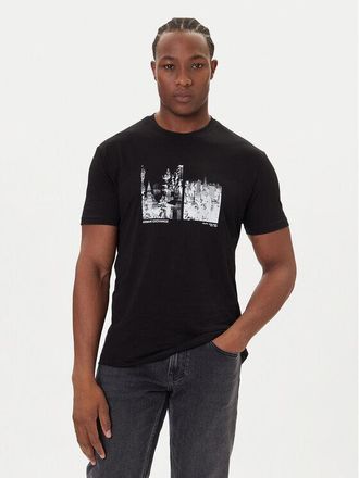 A|X Armani Exchange T-Shirt XM001461 AF10358 MC305 Schwarz Regular Fit
