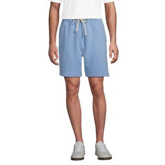 Lands End Serious Sweats Shorts, Herren, Gr&ouml;&szlig;e:44-46 regular, Blau, Baumwoll-Mischung/Polyester-Mischung, by Lands End