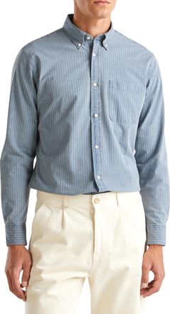 Benetton Herren 5nezuq04g Hemd, blau, Small