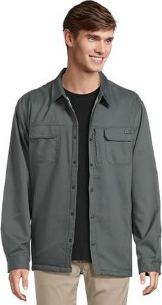 Salty Crew Fathom Veste technique &agrave; manches longues pour homme, charbon, Large