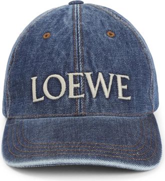 Loewe unisex, Accessoires, Bleu, Taille: S Casquette en denim