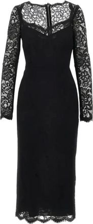 Dolce & Gabbana Femme, Robes, Noir, Taille: 38 FR Robes