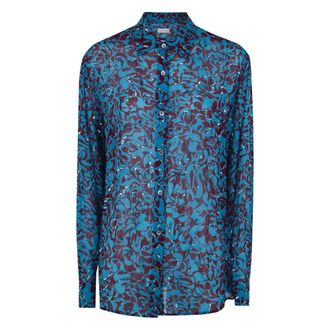 Dries Van Noten Chemises d&eacute;contract&eacute;es - Femme - Blouses et Chemises - Bleu - Taille: 42 FR