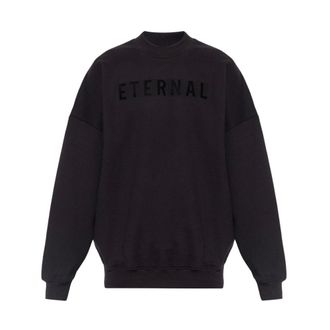 Fear of God Homme, Sweatshirts et sweats &agrave; capuche, Noir, Taille: M Cotton SweaT-shirt