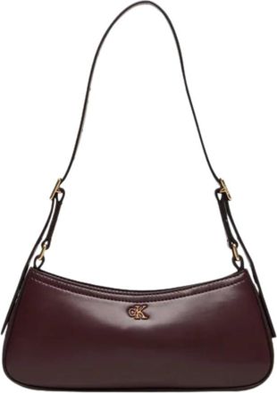 Calvin Klein Damen CK SMALL SHOULDER BAG LV04F3170G Crossover, Rot (Fudge), Einheitsgr&ouml;&szlig;e, Rot (Fudge), One Size