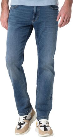 Timezone Herren Jeans Slim EDUARDOTZ - Slim Fit - Blau - Posh Blue Wash Stretch, Gr&ouml;&szlig;e:36W / 32L, Farbe:Posh Blue Wash 30052