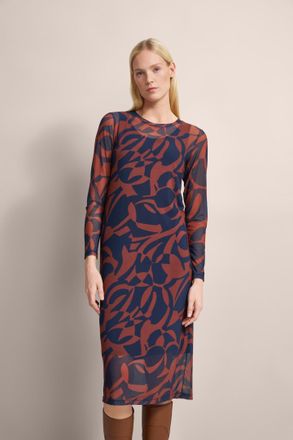 Bugatti Damen Kleid mit Rundhalsausschnitt