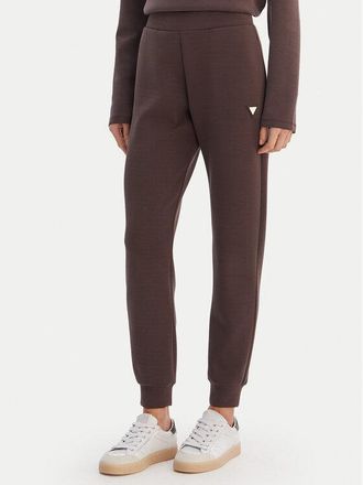 Guess Jogginghose V4YB08 KCAY2 Braun Regular Fit