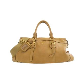 Prada Pre-owned Sac Cervo - Femme - Pre-owned - Beige - Taille: ONE Size