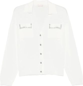 Liu Jo Femme, Blouses et Chemises, Blanc, Taille: 44 FR Chemise Orn&eacute;e