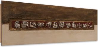 Feeby Bilder 90x30 cm Sternzeichen abstrakt 1 tlg Modern Wandbilder Deco Panel MDF Kunstdruck Wand Bild Wanddeko Design Flur Büro Küche Wohnzimmer Textur Wi