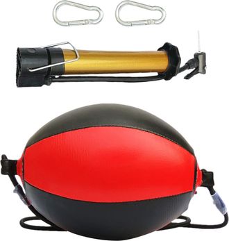 Generico Doppelseitiger Boxsack, doppelendiger Speedbag | Boxsack aus PU-Leder | inklusive Trucker, Nadel, Luftpumpe, Boxausr&uuml;stung verbessert die Reaktion und