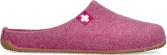 Living Kitzb&uuml;hel Pantoufles en feutre avec croix suisse - Chaussons confortables avec semelle int&eacute;rieure int&eacute;gr&eacute;e, semelle en caoutchouc naturel antid&eacute;rapante, mat&eacute;ria
