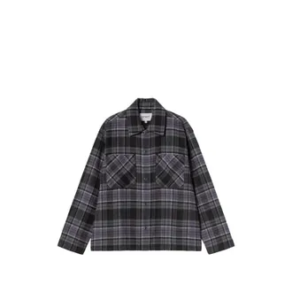Carhartt Work in Progress Checked Wool Blend Shirt - Gray
