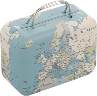 DOITOOL Retro Mini Metallkoffer Wimpern Aufbewahrungsbox mit Henkel Stabiles Make up Etui f&uuml;r Schmuck und Kleinteile Handlicher Vintage Reise Koffer f&uuml;r Kosme