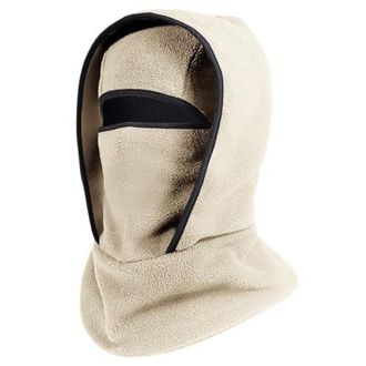 Generic Cagoule en laine m&eacute;rinos, cagoule de ski pour homme et femme, masque de ski coupe-vent, masque chaud pour lautomne et lhiver, le patinage, le ski, la 