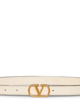 Valentino Garavani VLogo Signature Belt - Ivory