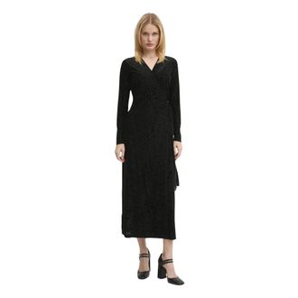 Never Fully Dressed Willow Wickelkleid - - Dresses - Damen - Schwarzk - XS