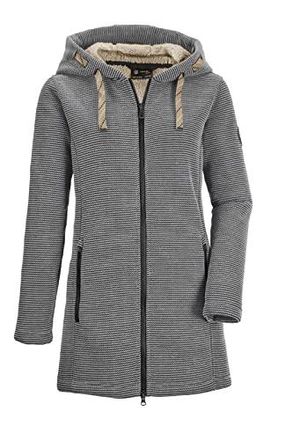 G.I.G.A. DX Gw 54 WMN Kntflc Prk Parka d&eacute;contract&eacute;e en Polaire avec Capuche, Blanc cass&eacute;, Taille 38 Femme