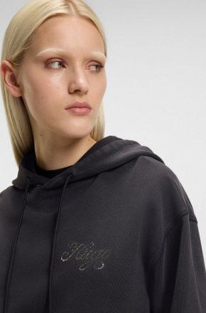 HUGO BOSS Hoodie Dejandra Oversized Fit, Strassapplikation auf dem R&uuml;cken